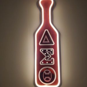 D9 Greeks | Other | Delta Sigma Theta Led Wooden Paddle Red | Poshmark